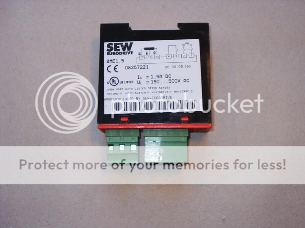 SEW EURODRIVE BS-GLEICHRICHTER BME 1,5 08257221 EUR 12,99 - PicClick DE