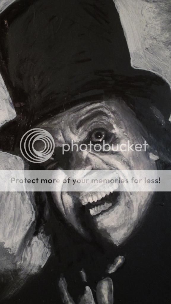 Lon Chaney London After Midnight Painting 16 x 20