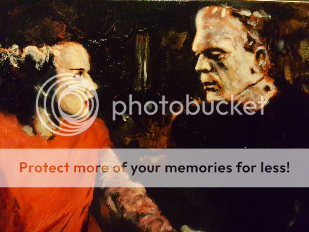 Bride of Frankenstein Oil Painting