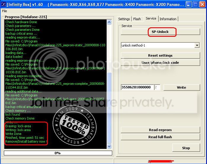 Vodafone 225 Unlock by Infinity..[Reference] | PinoyTechnician