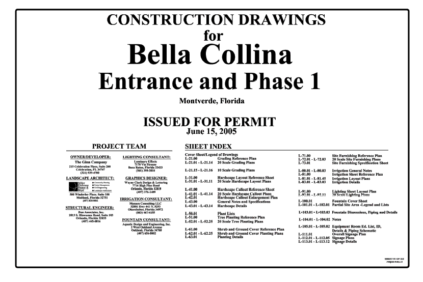 Bella Collina Phases I & II – The Ginn Company | Gil Lopez, Associate ASLA