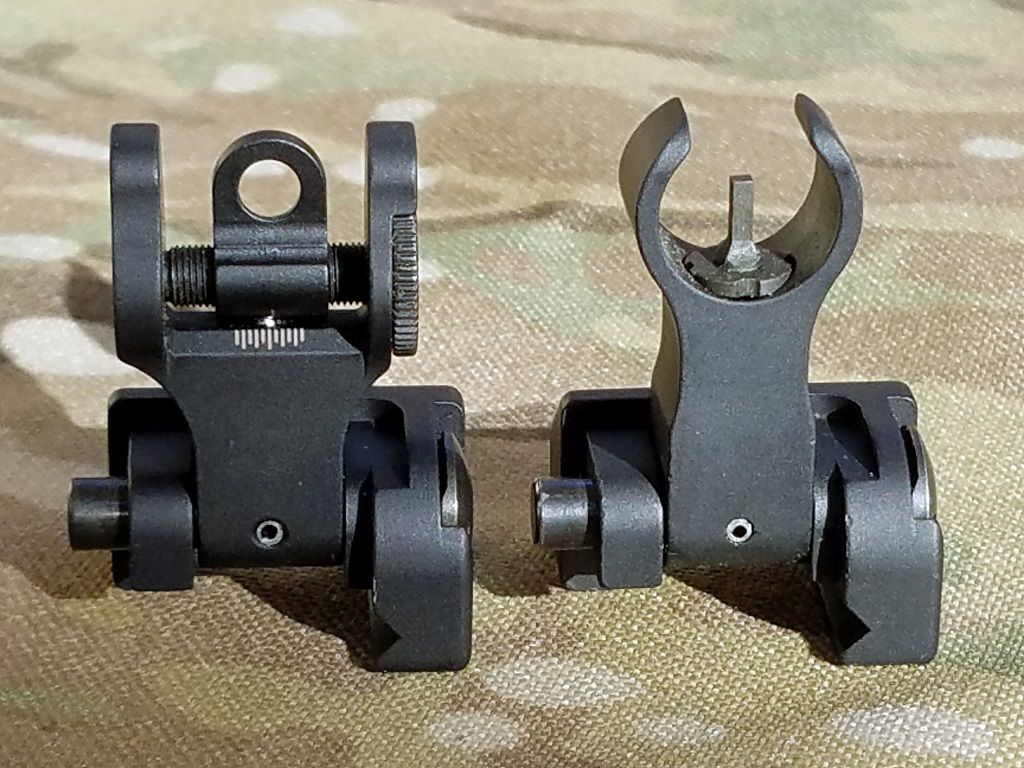 ***SOLD FTF***: LIKE NEW FRONT & REAR "LWRC"-marked Troy BUISs ...