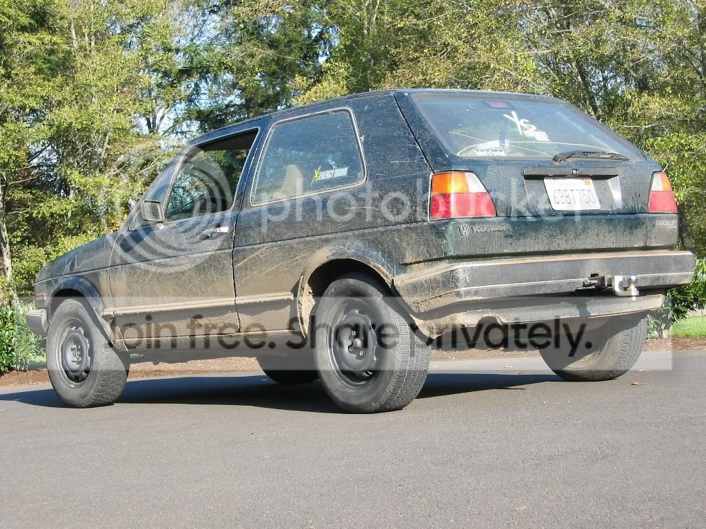 Lifted Mk2 TDI On the road! :) (& they said those tires wouldn't fit ...
